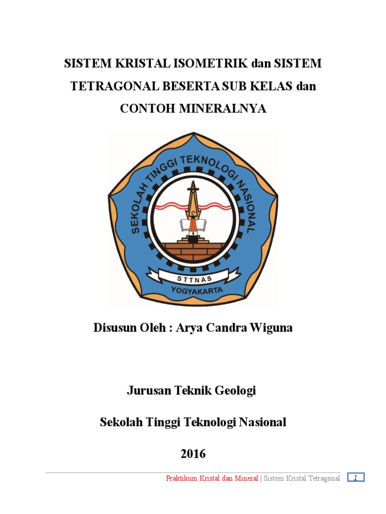 Sistem Kristal Tetragonal dan Contohnya | PDF | Metode & Bahan Ajar