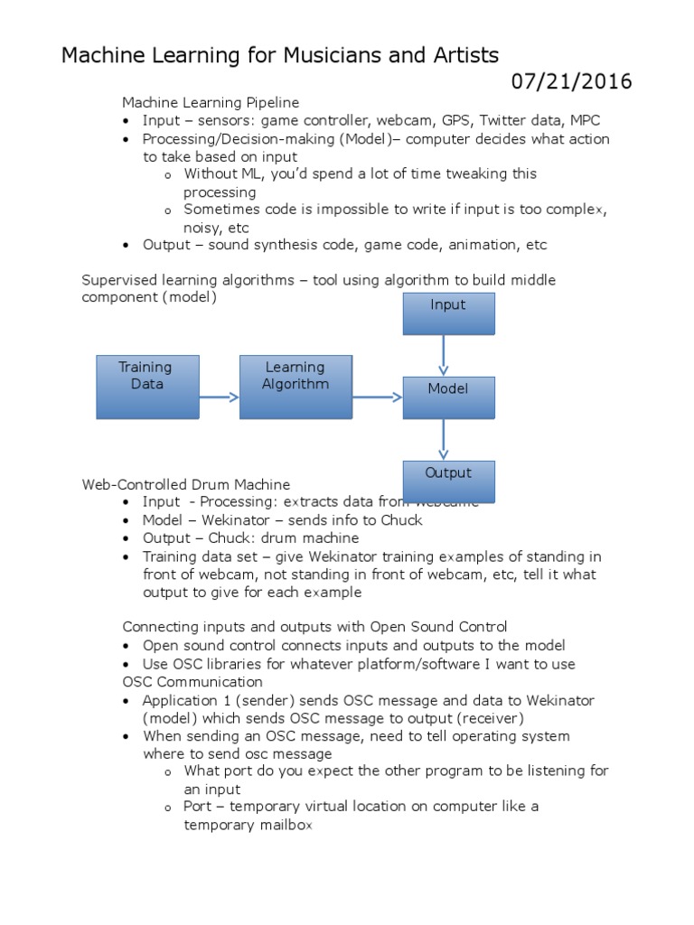 Machine Learning For Musicians and Artists | PDF | Computers