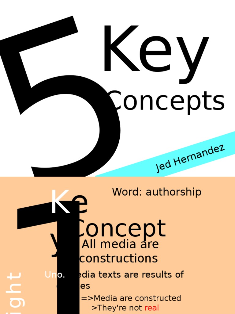 Key Concepts of Media Literacy | PDF | Social Science