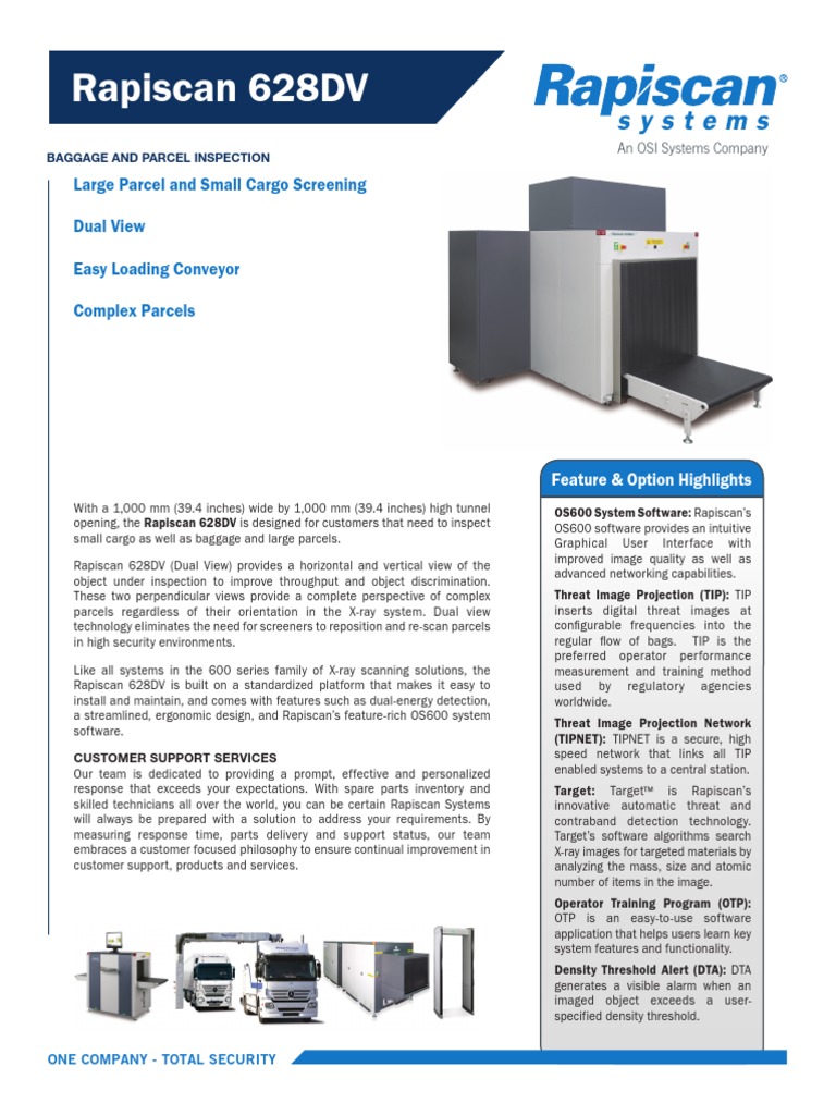 Rapiscan 628DV | X Ray | Cargo