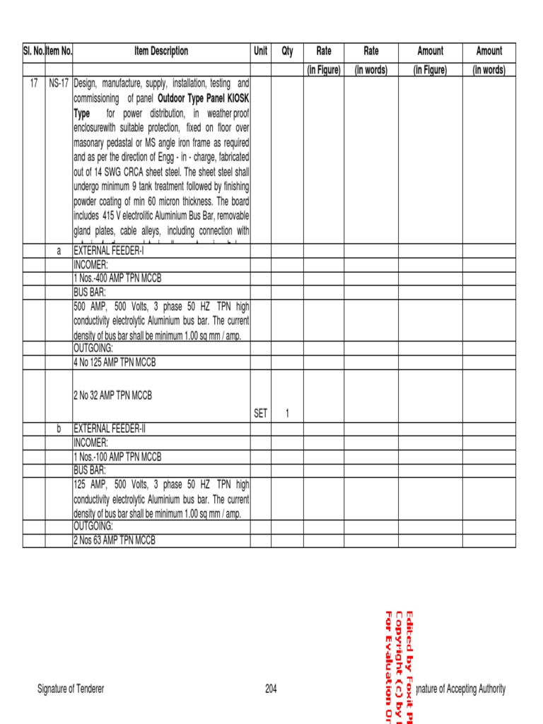 Electrical Panel Installation Specs | PDF