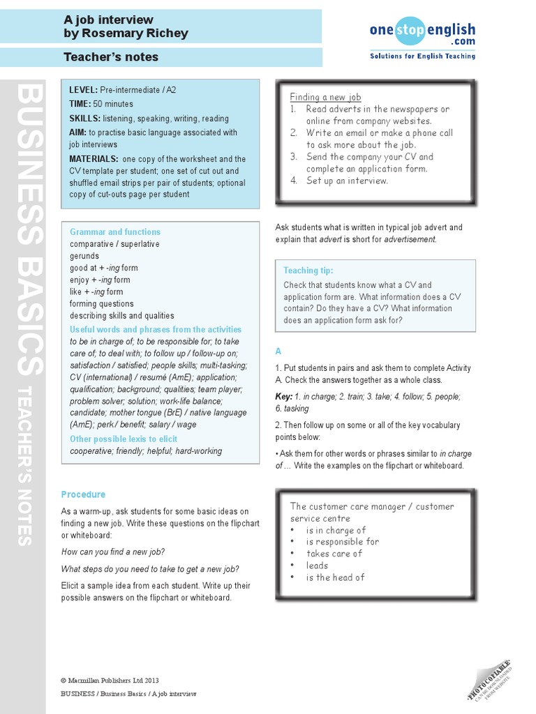 A Job Interview | PDF | Job Interview | Employee Benefits