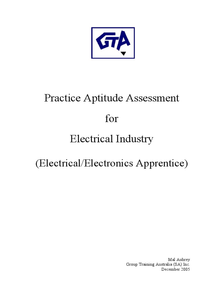 Electrical Aptitude Assessment | PDF | Programmable Logic Controller ...