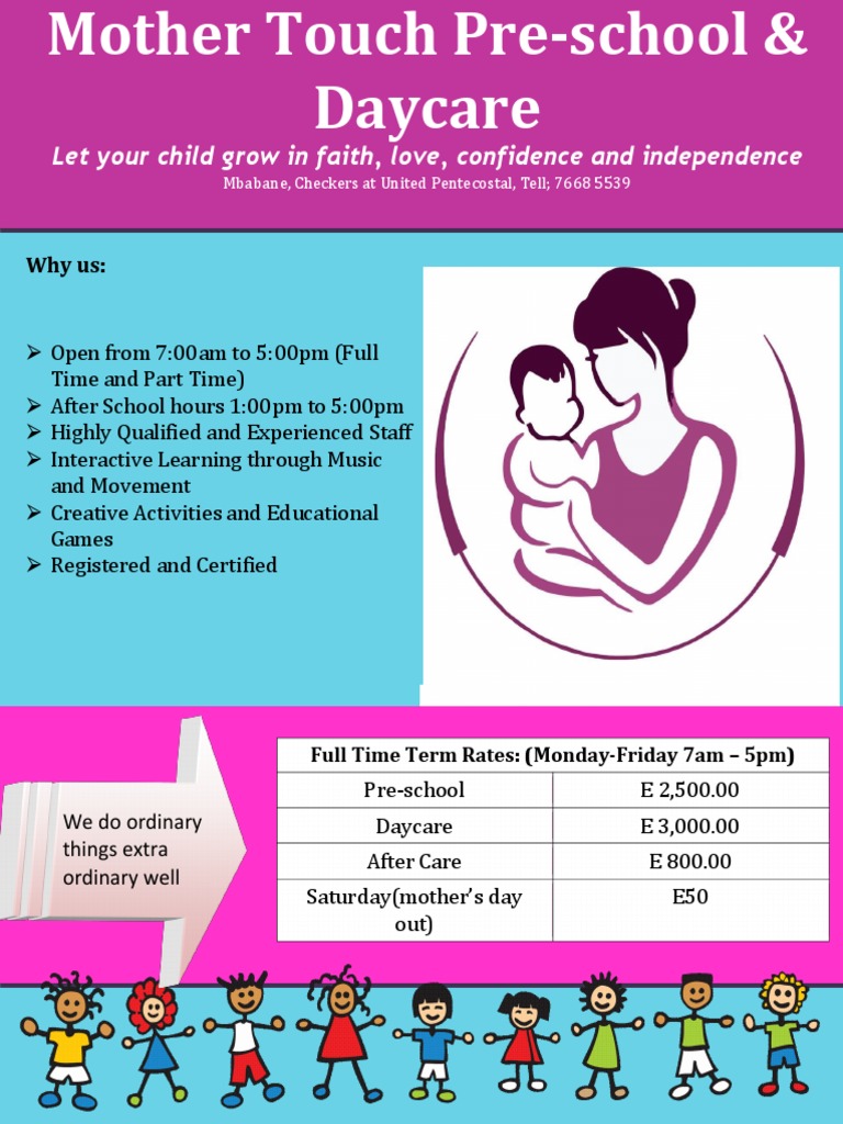 Full Time Daycare Flyer Advert | PDF