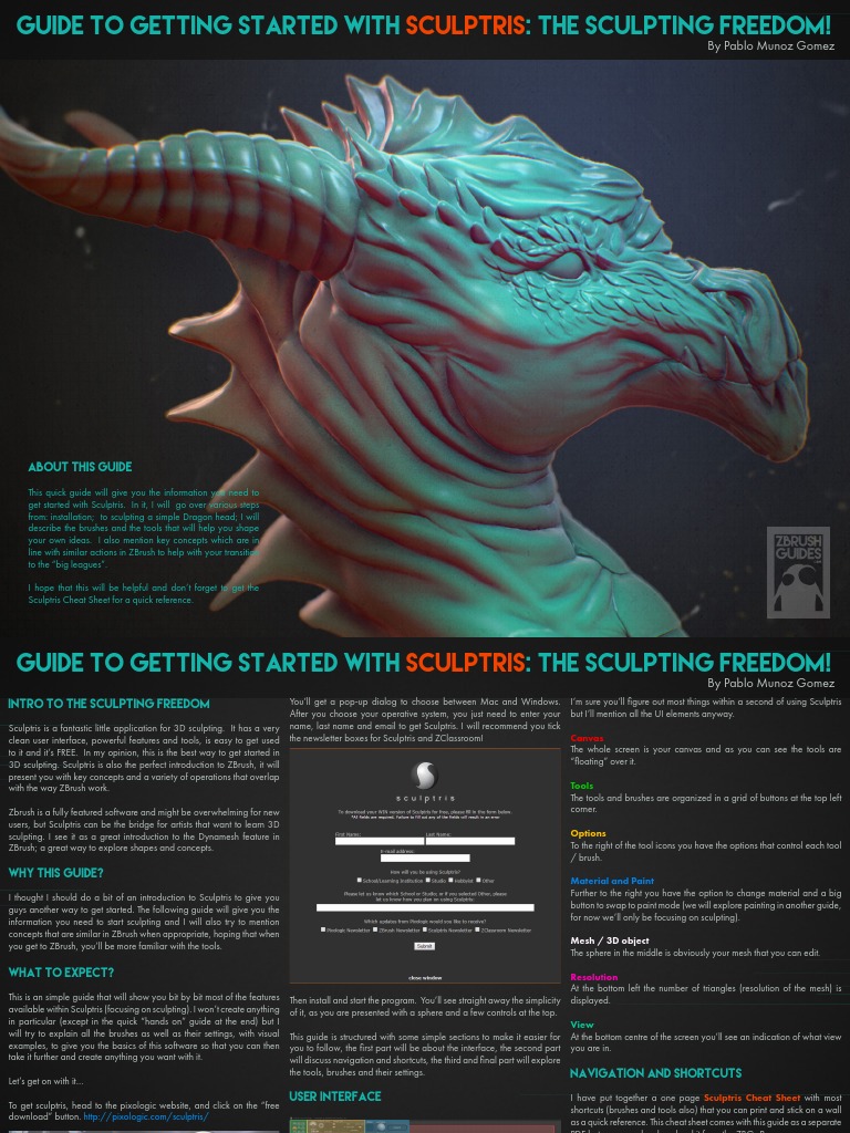 Getting Started With Sculptris | PDF | Software | Computing