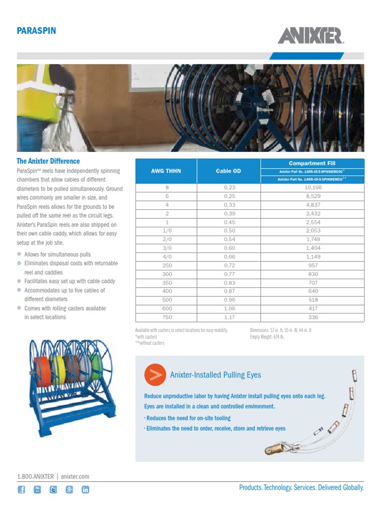 13D1522X00-Paraspin With and Without Casters | PDF | Cable | Electricity