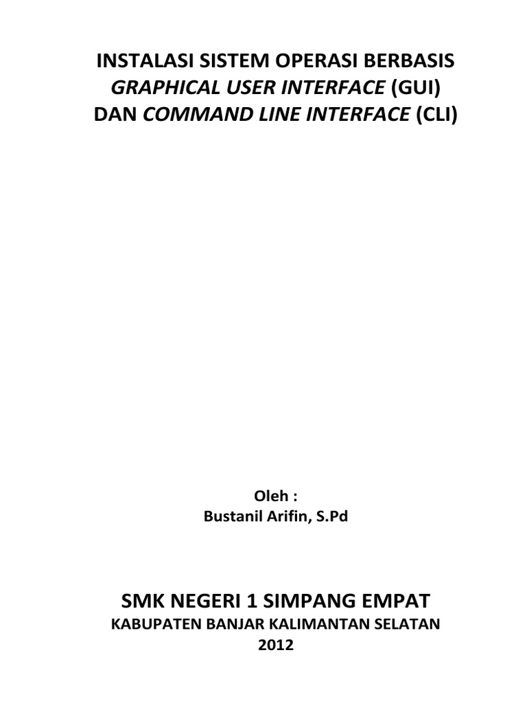 Modul Instalasi OS Berbasis GUI Dan CLI PDF | PDF