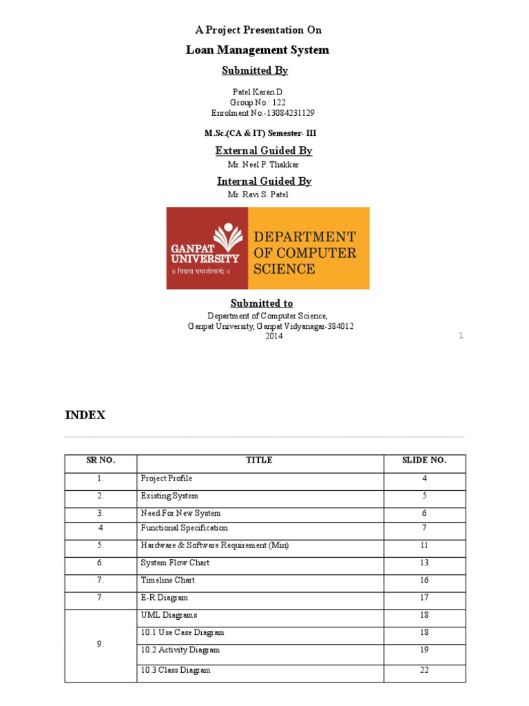 Loan Management System Project | PDF | Loans | Interest