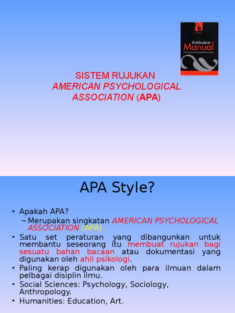 APA Style | PDF