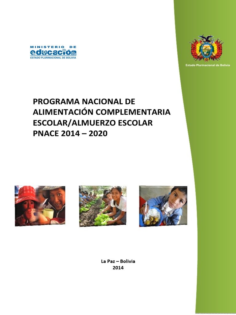 Programa Nacional de Alimentacion Complementaria Escolar | PDF | Alimentos | Organización no ...