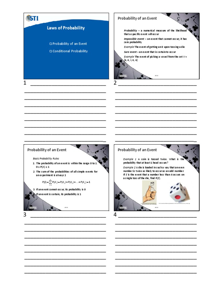 Laws of Probability | PDF