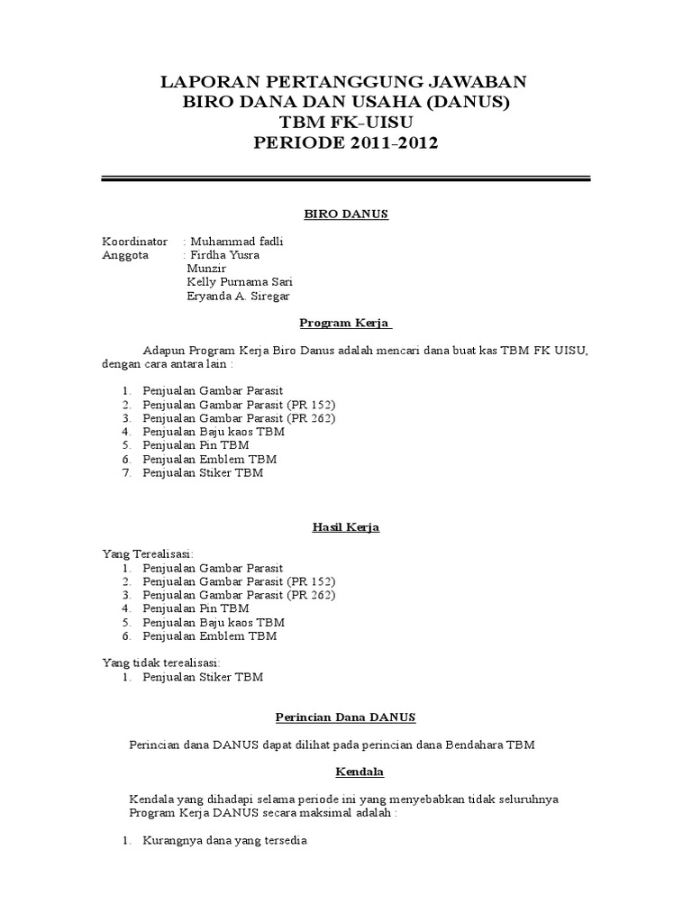 LPJ DANUS Angkatan 5 | PDF