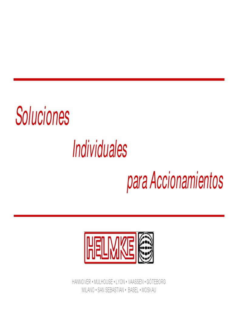 Helmke Orbis: Soluciones de Accionamientos | PDF | Inductor | Aluminio