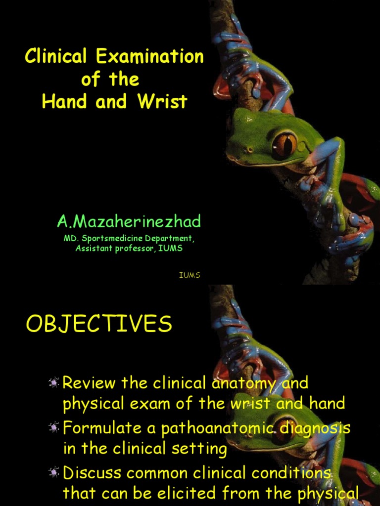 Hand Examination | PDF | Anatomical Terms Of Motion | Hand