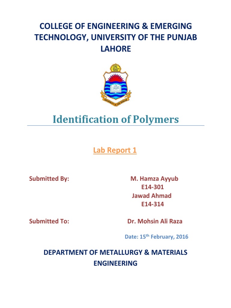 Identification of Polymers | PDF | Plastic | Recycling