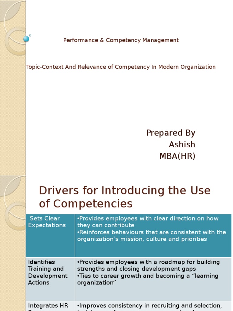 Performance & Competency Management | PDF