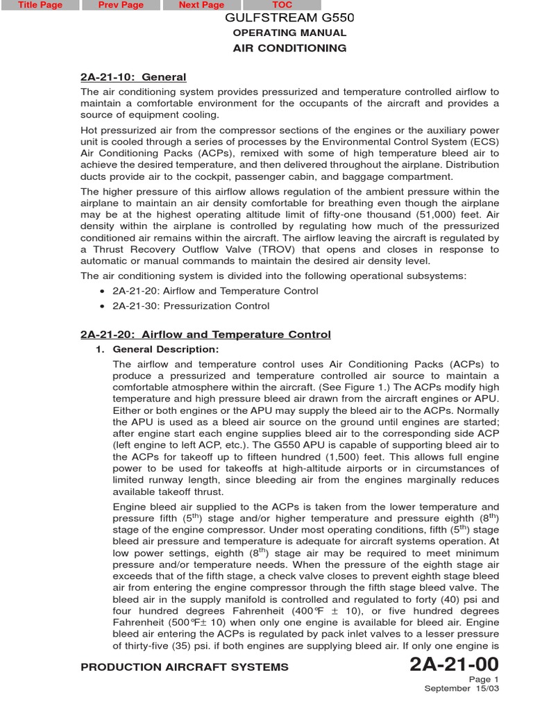 Air Conditioning: Operating Manual | PDF | Heat Exchanger | Turbine
