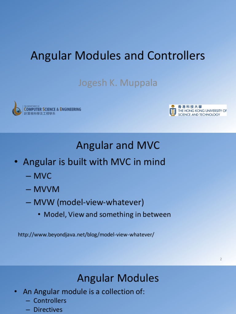 Angular Modules Controllers | PDF
