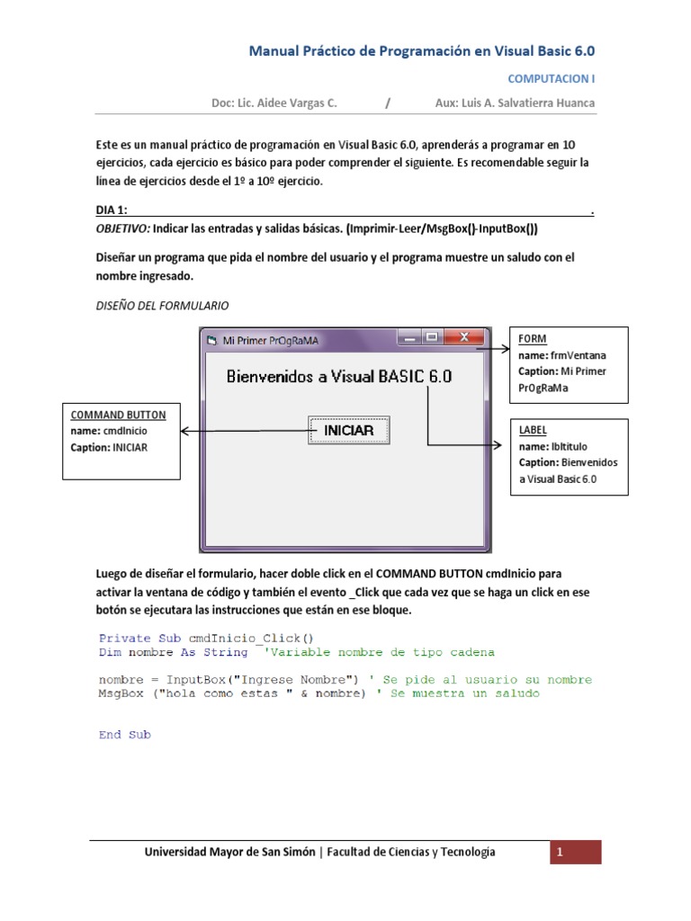 Manual Práctico de Programación en Visual Basic 6 | Descargar gratis ...