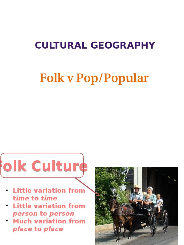 Folk V Pop Culture Photo Examples | PDF | Popular Culture | Folklore