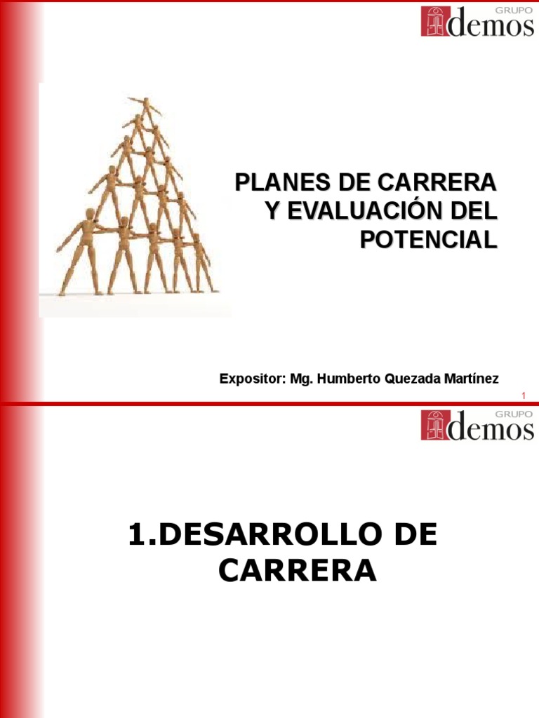 Plan de Carrera.ppt | Planificación | Evaluación