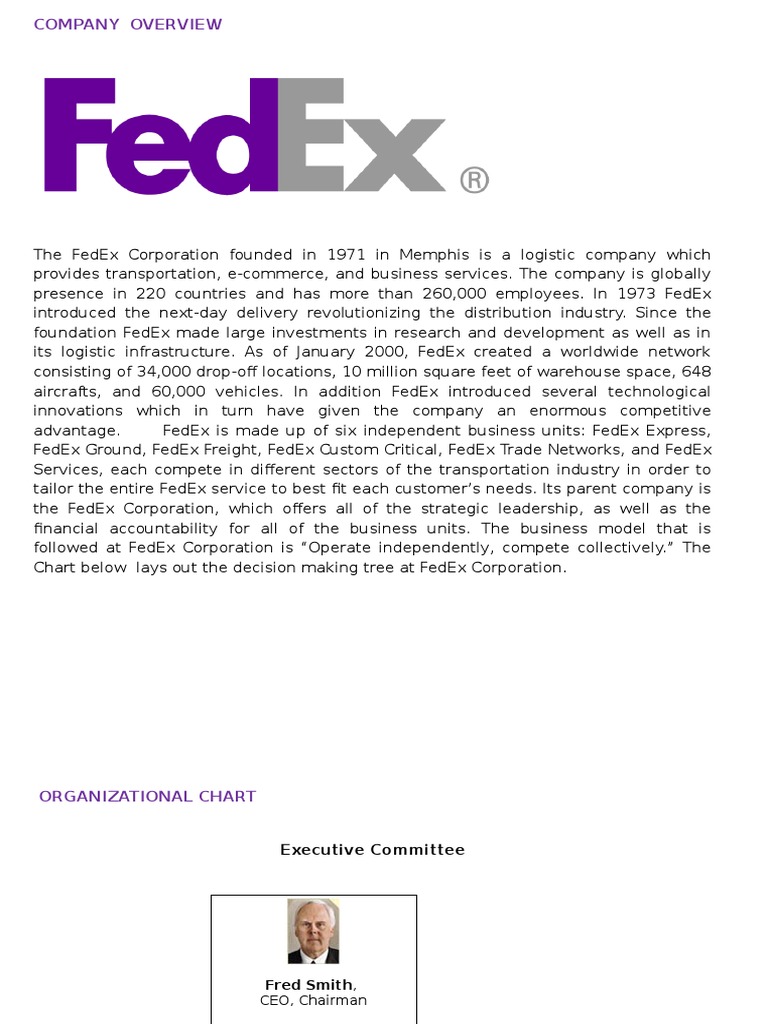 Company Overview DHL Fedex | PDF | Fed Ex | Cargo