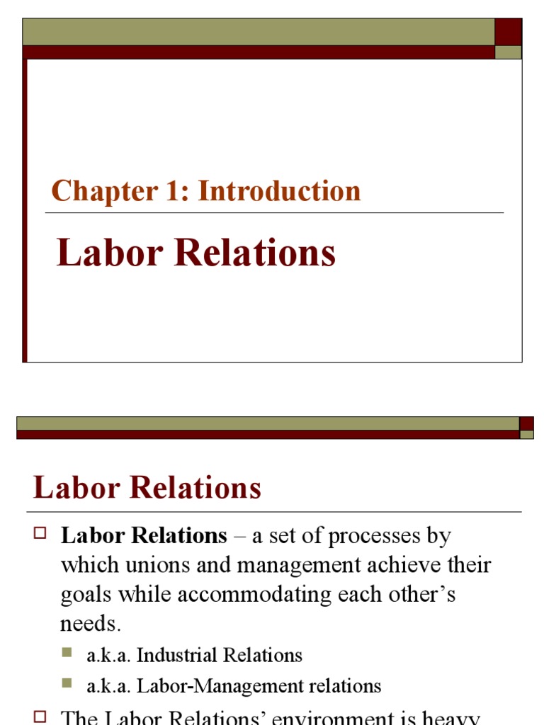 Understanding Labor Relations Dynamics | PDF | Trade Union | Industrial ...