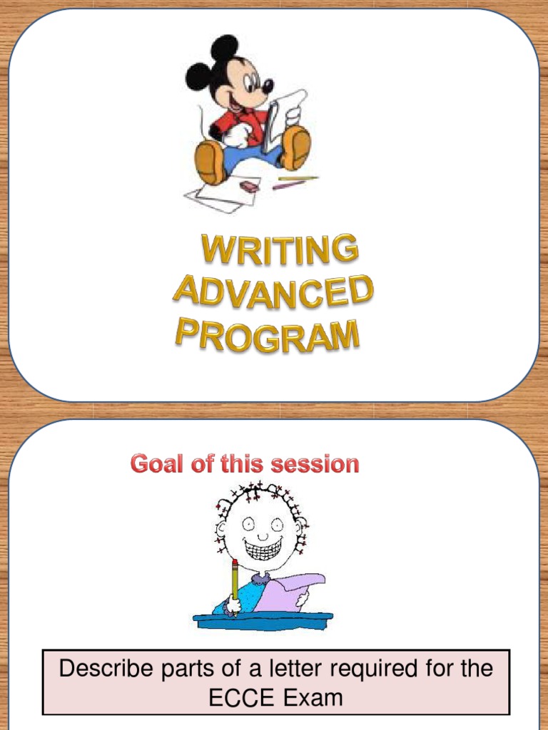 Writing A Letter For Ecce | PDF | Paragraph | Cognition