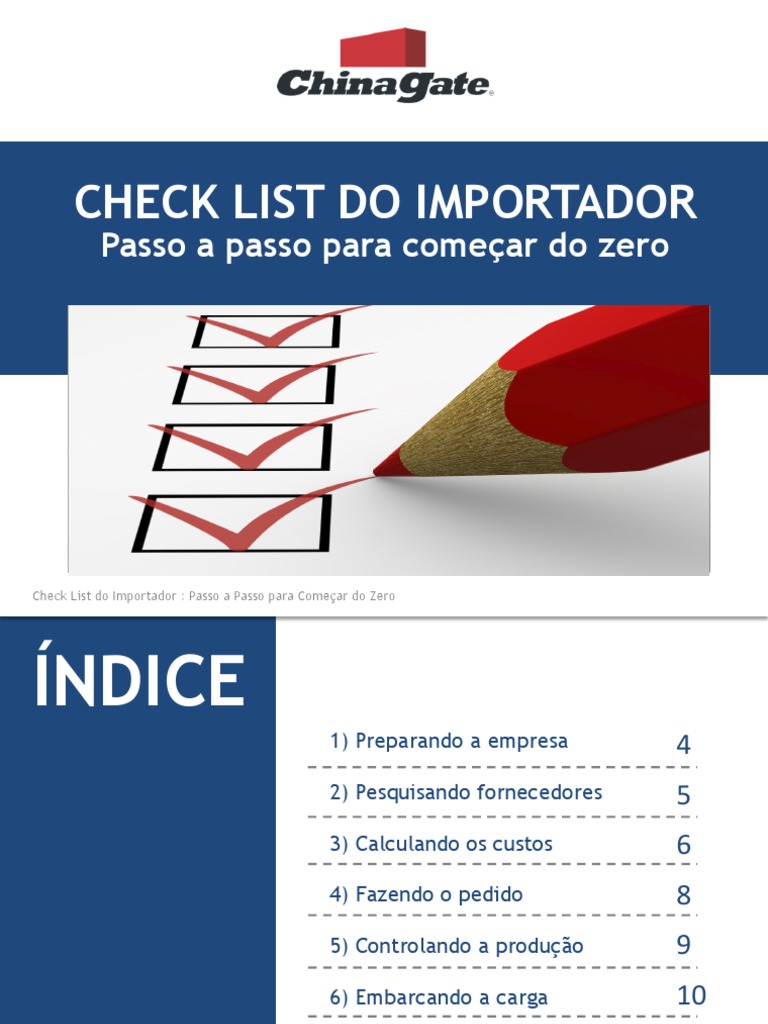 Ebook Check List Importacao PDF | PDF