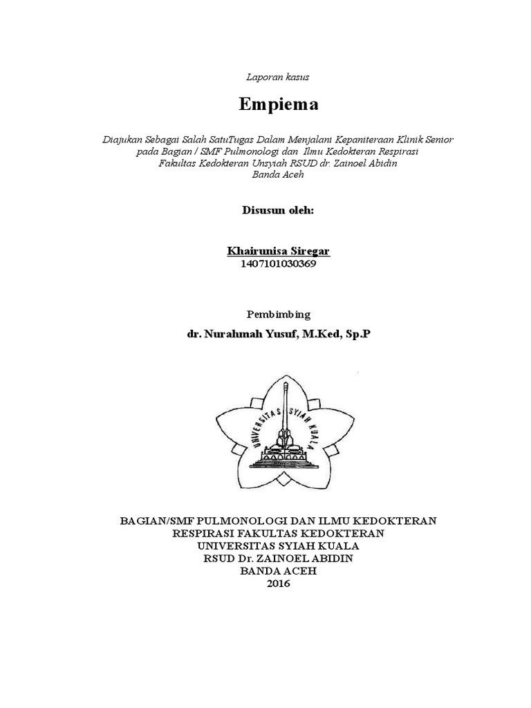 Laporan Kasus Empiema | PDF
