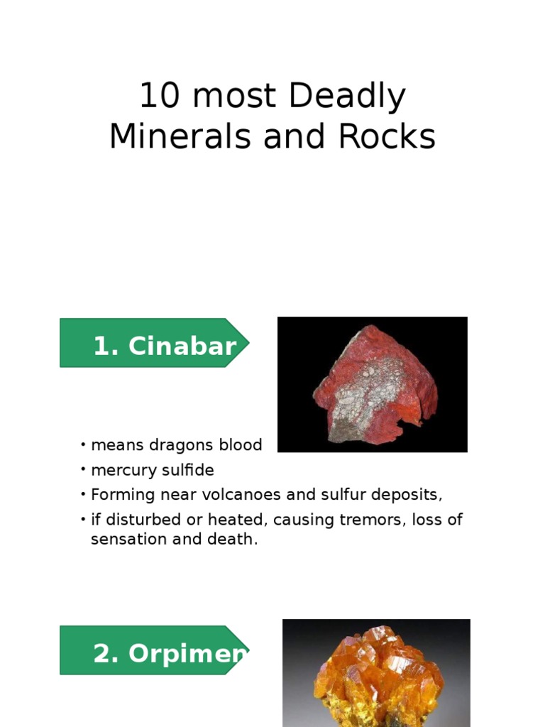 10 Most Deadly Minerals and Rocks | Minerals | Chemical Elements
