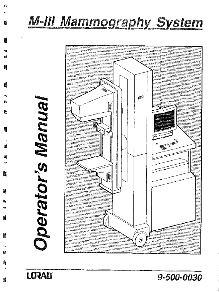 Operator Manual LORAD M3 | PDF
