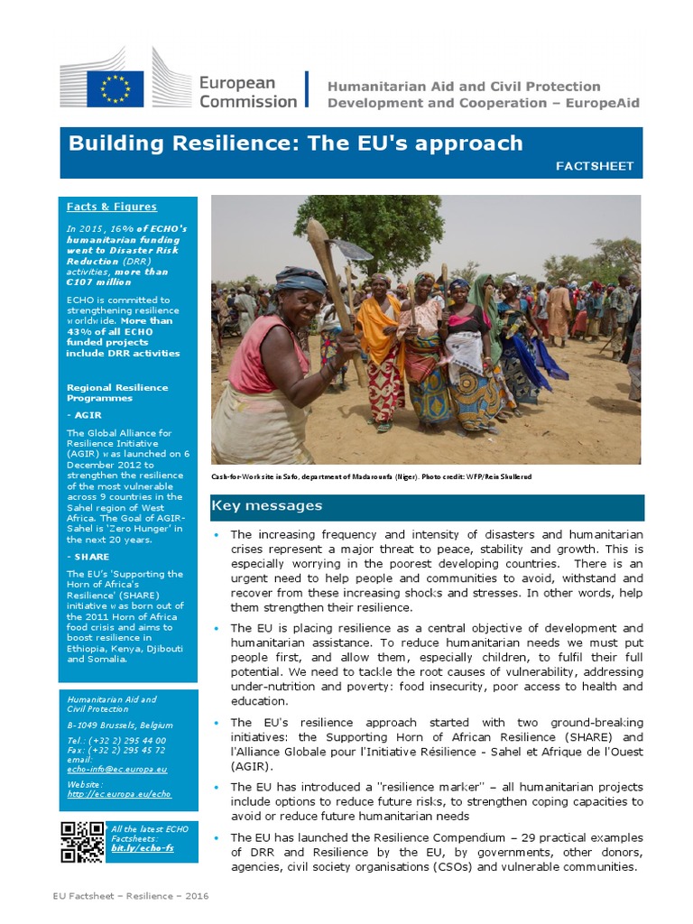 Building Resilience: The EU's Approach: Key Messages | PDF | Climate ...