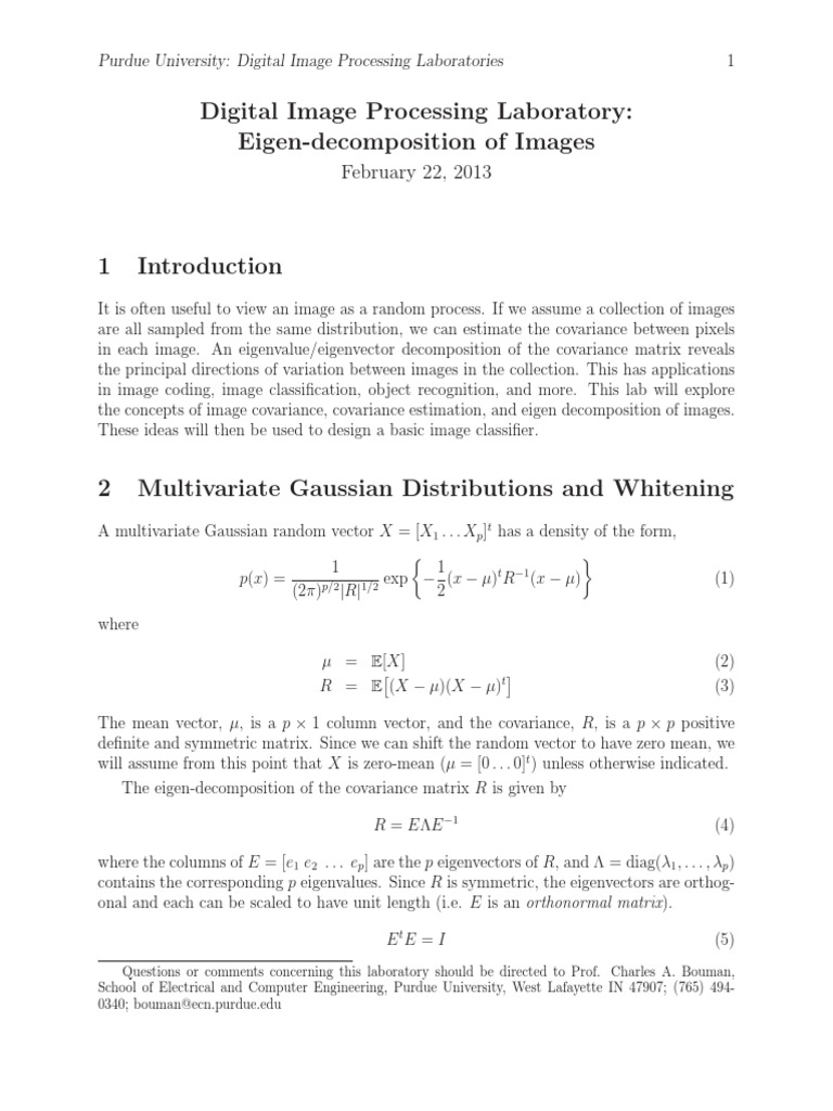 Lab PDF | Download Free PDF | Principal Component Analysis | Eigenvalues And Eigenvectors