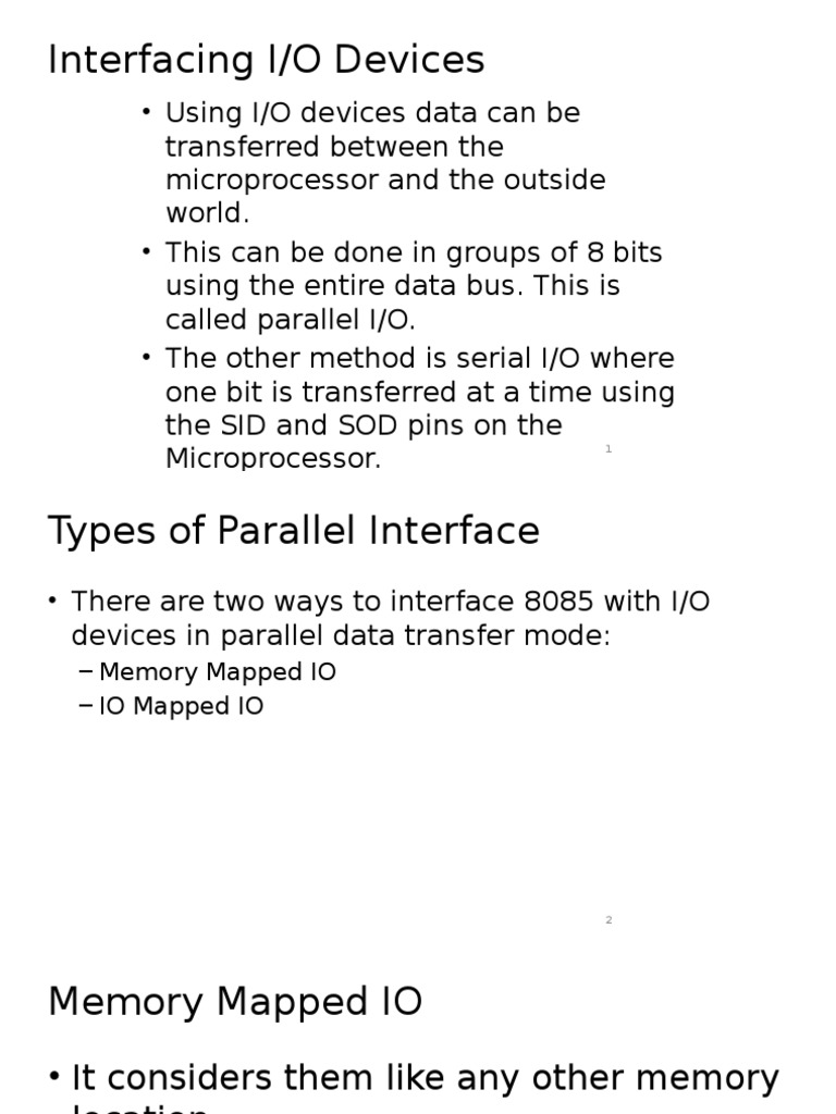 IO Interfacing | Download Free PDF | Input/Output | Digital Technology