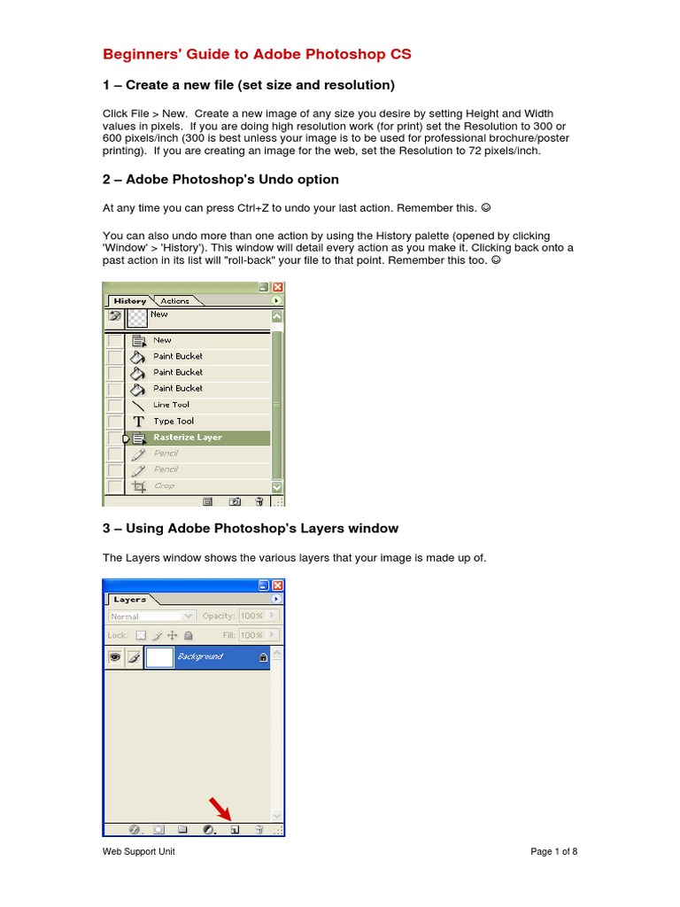 Beginner's Guide to Adobe Photoshop CS | PDF