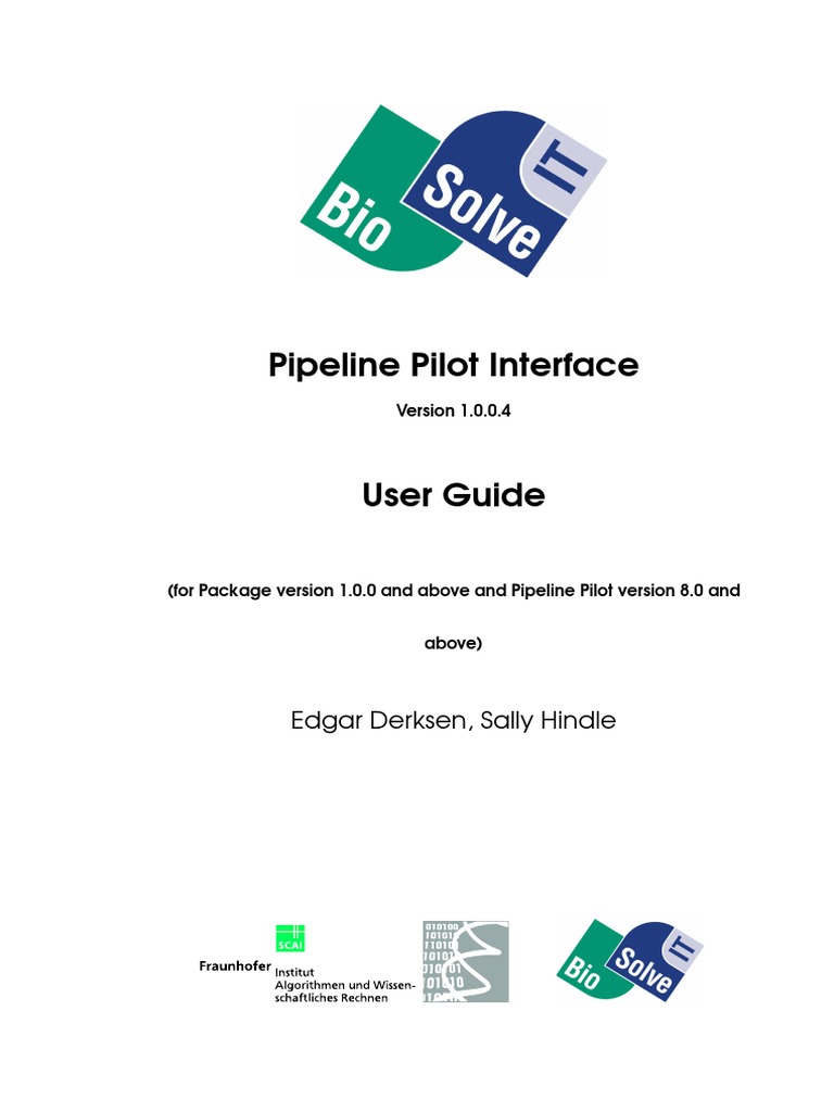 Pipeline Pilot Interface: Edgar Derksen, Sally Hindle | PDF | Secure ...