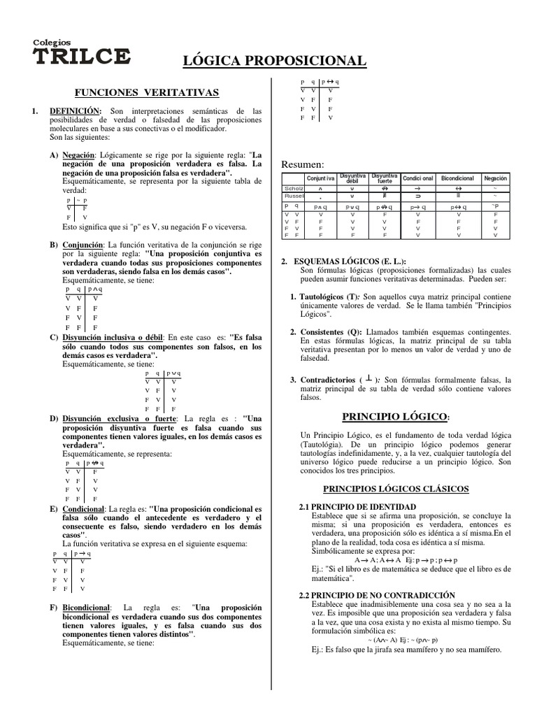 Semana1 - 5to UNI - Logica Proposicional | PDF | Proposición | Lógica