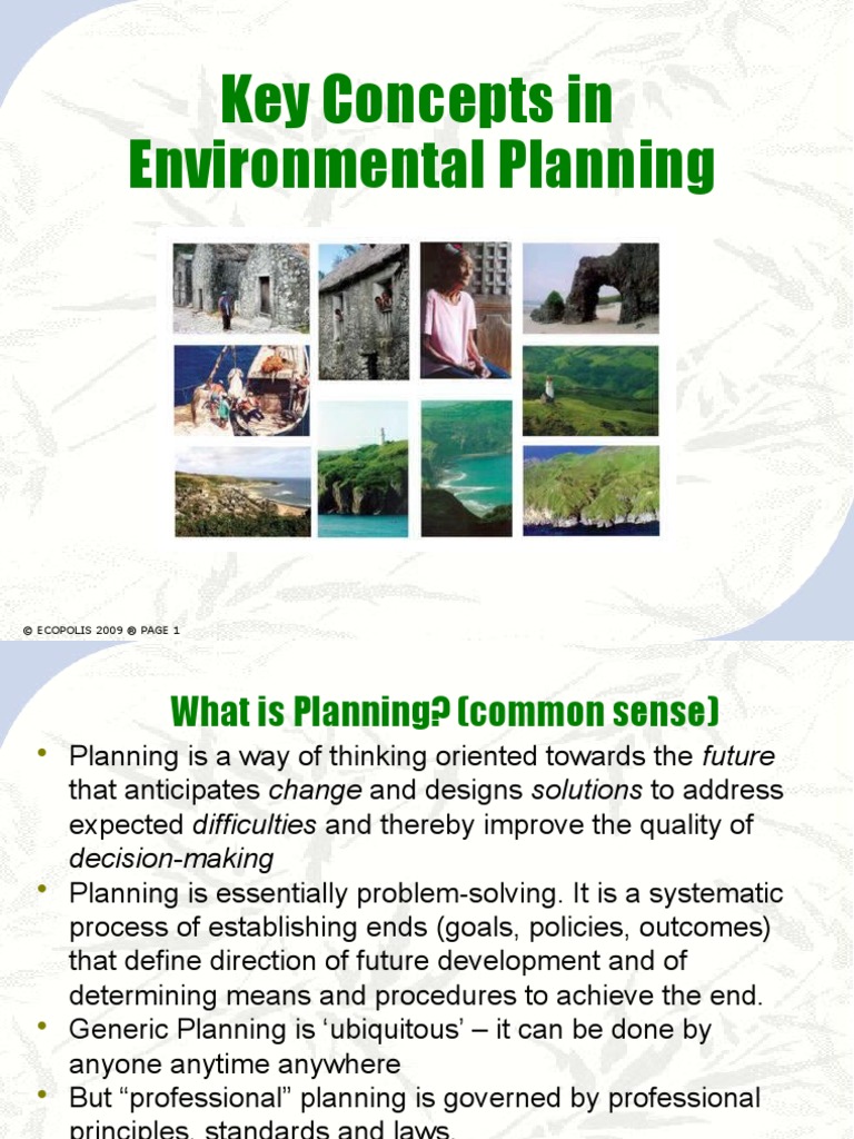 Key Concepts in Environmental Planning: © Ecopolis 2009 ® Page 1 | PDF ...