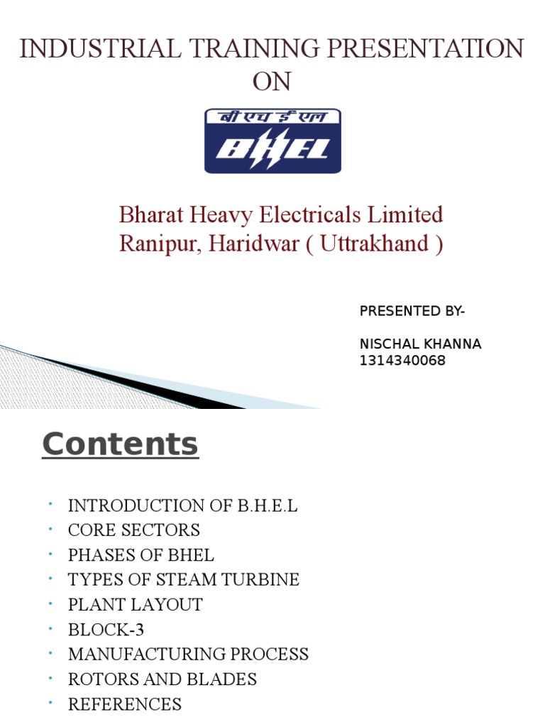 Bhel Turbine Block 3 Presentation | PDF | Turbine | Machining