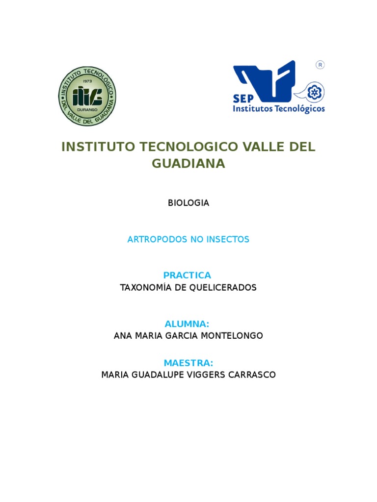 Taxonomía de Quelicerados en Biología | PDF | Chelicerates | Arácnidos