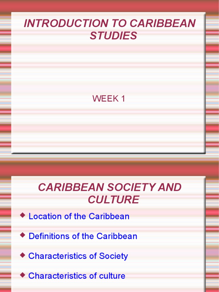 Introduction To Caribbean Studies | PDF | Caribbean | Antilles