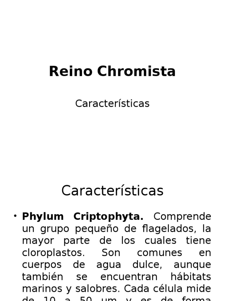 Reino Chromista | PDF | Taxa | Eucariotas