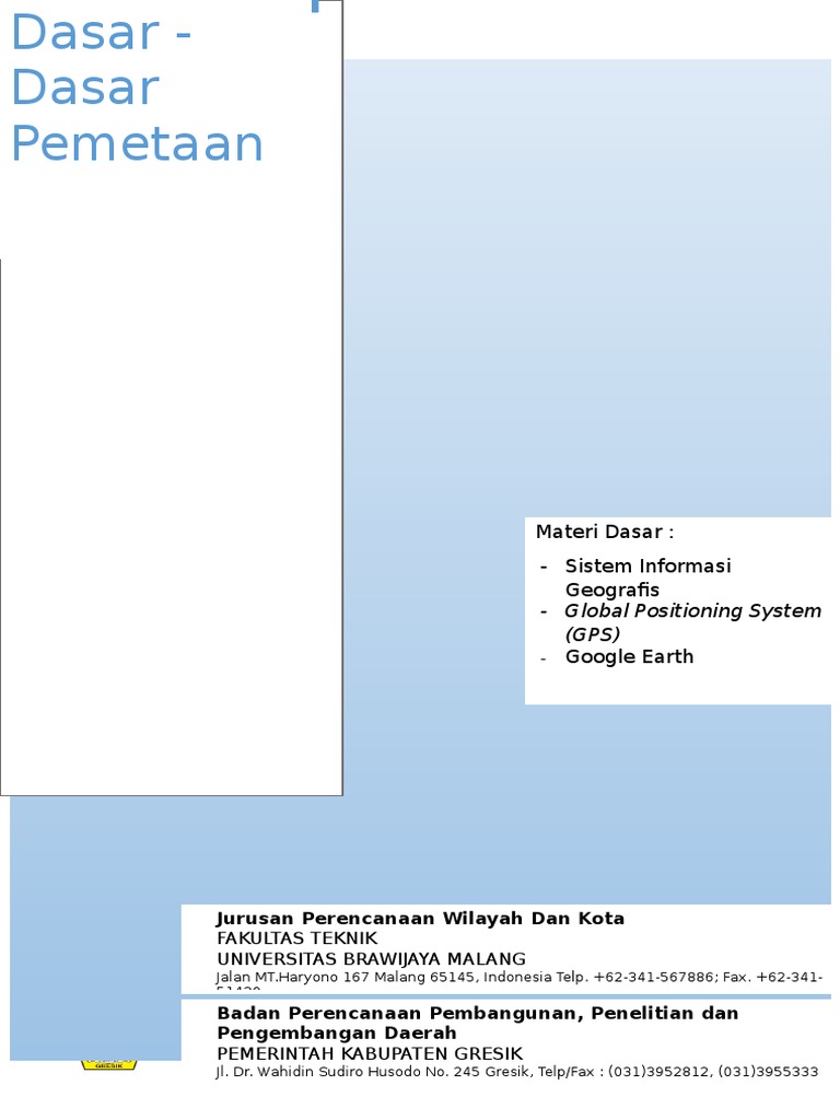 Modul Dasar Dasar Pemetaan | PDF