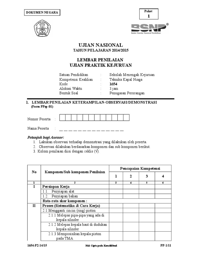 1654 P1 PPSP Teknika Kapal Niaga | PDF