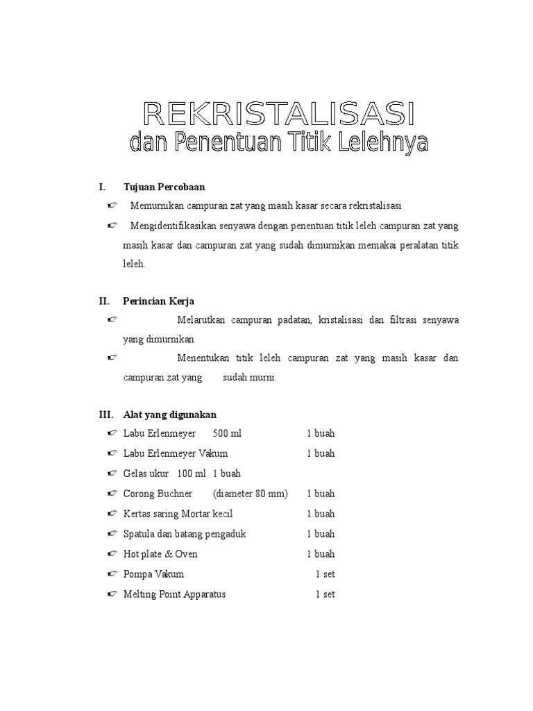 Rekristalisasi | PDF