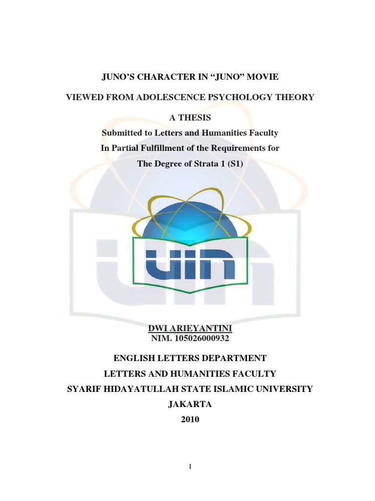 Analysis of Juno's Character Development in the Film "Juno | PDF ...