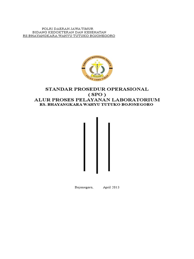 Sop Alur Pelayanan Lab 2013 | PDF