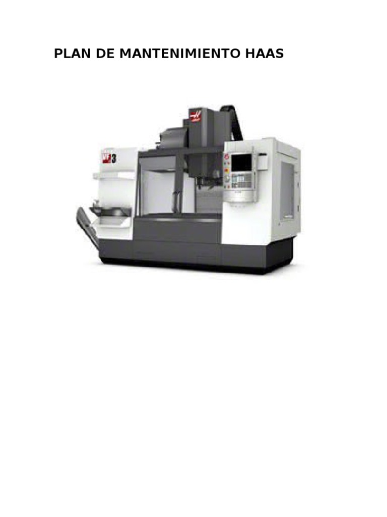Manual Haas | Mecanizado | Bomba