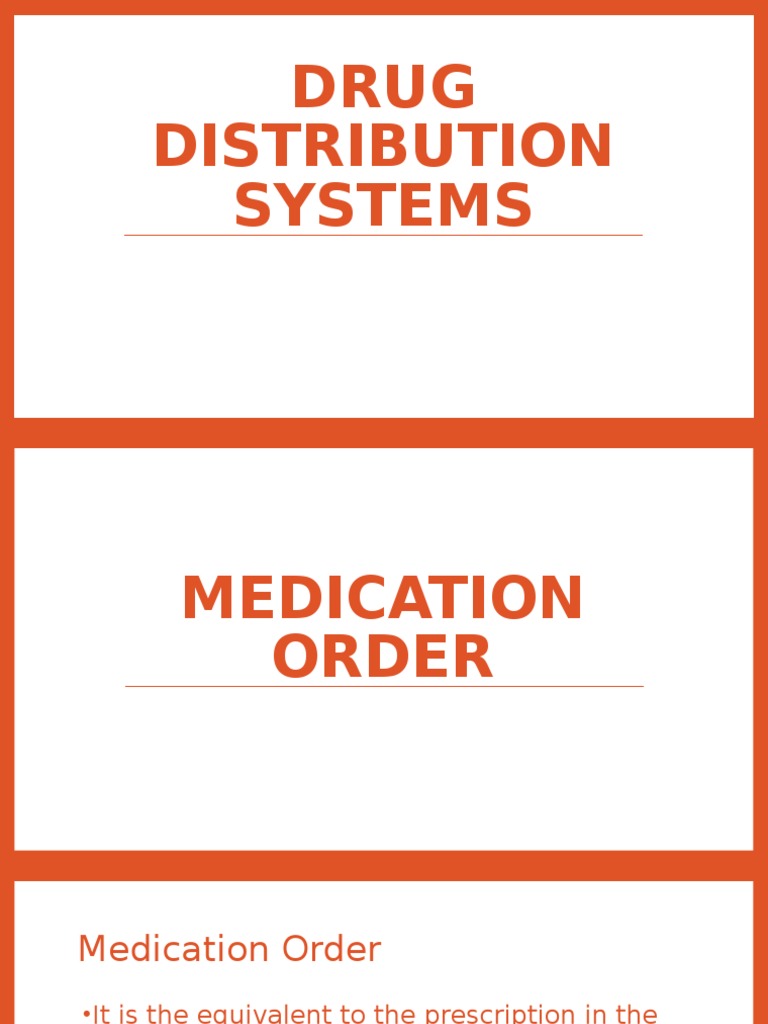 Hospital Medication Order Systems | PDF | Pharmacy | Pharmaceutical Drug
